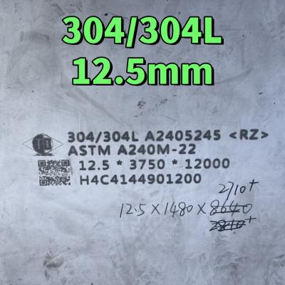 China TISCO ASME SA240 304/304L Stainless Steel Plate 3-100mm Hot Rolled for sale