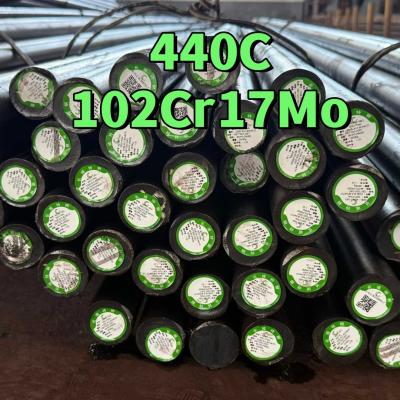 China AISI 440C Stainless Steel Round Bar 10-250mm DIN 1.4125 X105CrMo17 Hot Rolled for sale