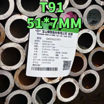China ASTM A213 T91 Alloy Steel Seamless Pipe 51x4.5mm for Boiler High Temperature Service for sale