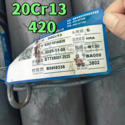China High Carbon Stainless Steel Round Bar EN 1.4037 / DIN X65Cr13 / AISI 420 - 1mm to 2000mm Diameter, 12.5-14.5% Chromium for sale