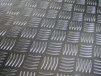 China 1050 H244 Aluminum Tread Plate 5 Bar Pattern - 0.20-350mm Thickness, 2400mm Width Anti-Slip Surface for sale