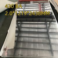 China 430 1.4016  BA Stainless Steel Sheet 0.3-3.0mm Bright Annealed Finish for Kitchen Appliance for sale