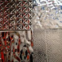 China 304 Stainless Steel Water Ripple Sheet Mirror Finished Decorative Wall Panel 1219x2438mm for sale