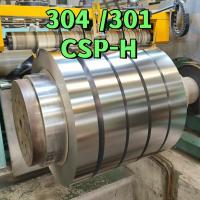 China SUS301 1/4 Hard Stainless Steel Coil Strip 0.3-3mm Slit Edge 10mm Width for sale