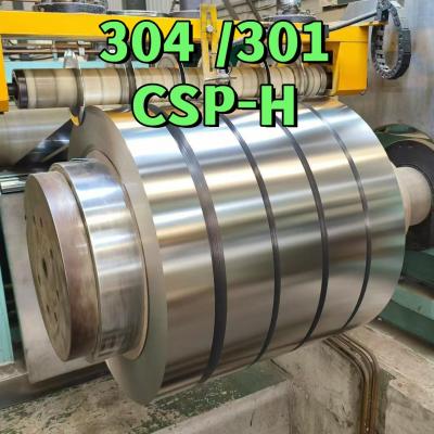China SUS301 1/4 Hard Stainless Steel Coil Strip 0.3-3mm Slit Edge 10mm Width for sale