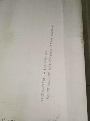 China ASTM A240 UNS S32750 Super Duplex Stainless Steel Plate 4mm-100mm Thick for sale