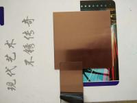 China Rose Gold 304 Stainless Steel Sheet Mirror Hairline Finish 0.3-10mm with PVC Film for sale