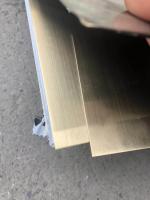 China 304 Stainless Steel Sheet Champagne Gold Hairline Finish PVC Film 0.2-100mm for sale