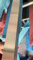 China 316L Stainless Steel Flat Bar TP316L Hairline Surface Bright Polished 6m Length for sale