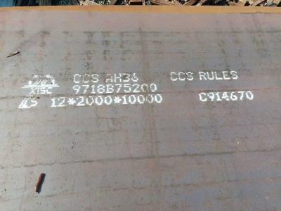 China ABS Grade EH36 Shipbuilding Steel Plate 1.5-100mm Thickness 355 MPa Yield Strength for Marine Applications for sale