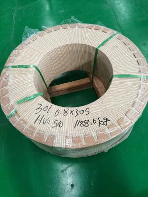 China SUS 301 Stainless Steel Strip Coil 1/2 Hard 3/4H Full Hard for Springs for sale