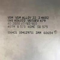 China Nickel Alloy UNS N06022 Hastelloy C22 Plate Forging Ring 20-22.5% Chromium 12.5-14.5% Molybdenum for sale