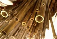 China C44300 CuZn28Sn1As CZ111 Yellow Copper Pipes 4-203mm OD Seamless Brass Tube 0.5-3.5mm Thickness for sale