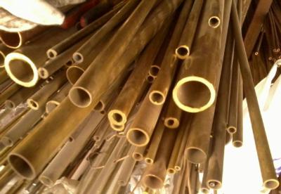 China C44300 CuZn28Sn1As CZ111 Yellow Copper Pipes 4-203mm OD Seamless Brass Tube 0.5-3.5mm Thickness for sale