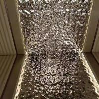 China Water Wave Stainless Steel Panel SUS304 Grade 0.3-3.0mm Thickness for Architectural Decoration for sale