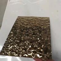 China Water Wave Stainless Steel Panel SUS304 Grade 0.3-3.0mm Thickness for Architectural Decoration for sale