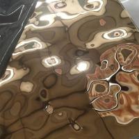 China Water Wave Stainless Steel Sheet 0.3-3.0mm Thickness SUS430 Magnetic Silver Polished for Architectural Decoration for sale
