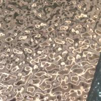 China Water Wave Stainless Steel Sheet 0.3-3.0mm Thickness SUS430 Magnetic Silver Polished for Architectural Decoration for sale