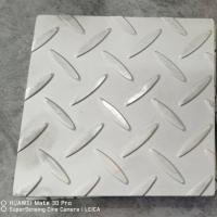 China Customized 304 Metal Stainless Steel Plate Patterned Textured Sheet Checker Press for sale