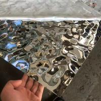 China 1220x2440mm 0.8mm Stainless Steel Water Ripple Sheet Plate 201 304 Grade for Decorative Applications for sale