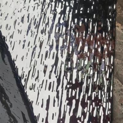 China Cold Rolled Water Ripple Stainless Steel Sheet 0.3-3.0mm Thickness 304 316 201 for Elevator Cabin Wall Panel for sale
