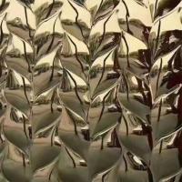 China Stamped Water Wave Stainless Steel Panel 316L 2000mm Water Ripple Sheet for Ceiling Decoration for sale