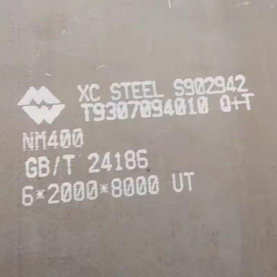 China NM400 AR400 AR500 Wear Resistant Steel Plate 6mm to 80mm for Coal Mine for sale
