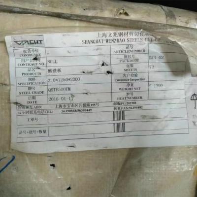 China Hot Rolled High Strength Steel Plate Coil S500MC QStE500TM 10mm for sale