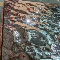 China 316L Stainless Steel Water Wave Panel Sheet 2000mm Mirror Finish Decorative for sale