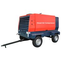 China Diesel Engine Screw Air Compressor 8 Bar 120 cfm 185 cfm 400cfm for Mining Industrial for sale