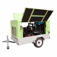 China Portable 16bar 250CFM 400CFM Diesel Engine Air Compressor for Mobile Truck for sale