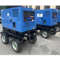 China 2 Post Welding 400A 350Amp diesel Engine MMA Arc Mig Welder Transportable Welding Generator Set for sale