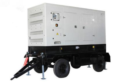 China Mobile 30kva 60kva Trailer Genset Diesel Generator Double Axle 4 Wheels towable weatherproof for sale