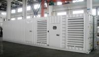 China Container type 1000kva power cummins diesel generator 800kw KTA38 - G2A synchronization for sale