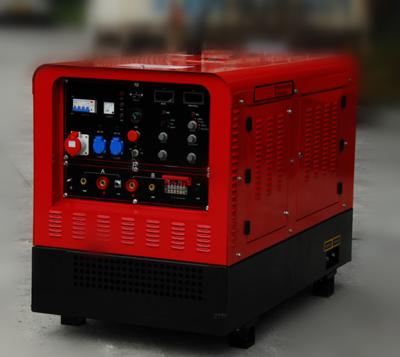 China Gas Tungsten Arc Diesel Welder Generator 400A Perkins Engine Stick Flux - Cored Welding 19kw for sale