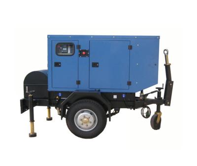 China Mobile trailer power 70kw Cummins diesel generator digital controller air filter for sale