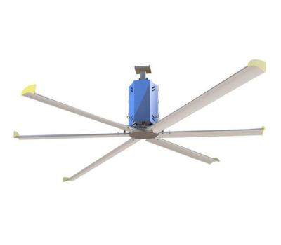 China 6 Blade 8ft 10ft VDF Speed HVLS Industrial Ceiling Fans for sale