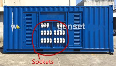 China CAT Perkins Engine Diesel Generator Power Pack for Reefer Container with Receptacles for sale