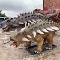 China Animated Realistic Animatronic Dinosaur  Life Size Ankylosaurus Type Dinosaurs for sale
