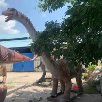 China Lifelike Animatronic Dinosaur Amusement Park Diplodocus Model for sale