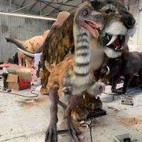 China Lifelike Realistic Animatronic Dinosaur Amusement Park Limusaurus Model for sale
