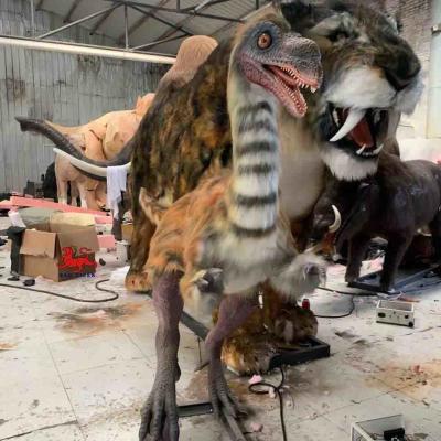 China Lifelike Realistic Animatronic Dinosaur Amusement Park Limusaurus Model for sale