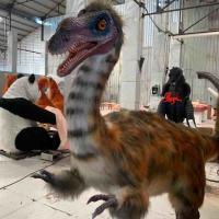 China Lifelike Realistic Animatronic Dinosaur Amusement Park Limusaurus Model for sale