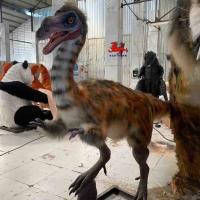 China Lifelike Realistic Animatronic Dinosaur Amusement Park Limusaurus Model for sale