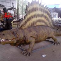 China Sunproof Realistic Animatronic Dinosaur 4m Dimetrodon Statue For Theme Park for sale