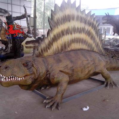China Sunproof Realistic Animatronic Dinosaur 4m Dimetrodon Statue For Theme Park for sale
