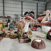 China 220V 380V Realistic Animatronic Dinosaur Parasaurolophus Model for sale
