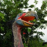 China Sunproof Realistic Animatronic Animals Dinornis Model Adult Age for sale
