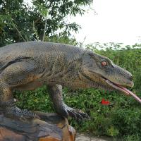 China Snowproof 4m Realistic Animatronic Animals Komodo Dragon Model for sale