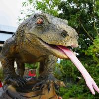 China Snowproof 4m Realistic Animatronic Animals Komodo Dragon Model for sale